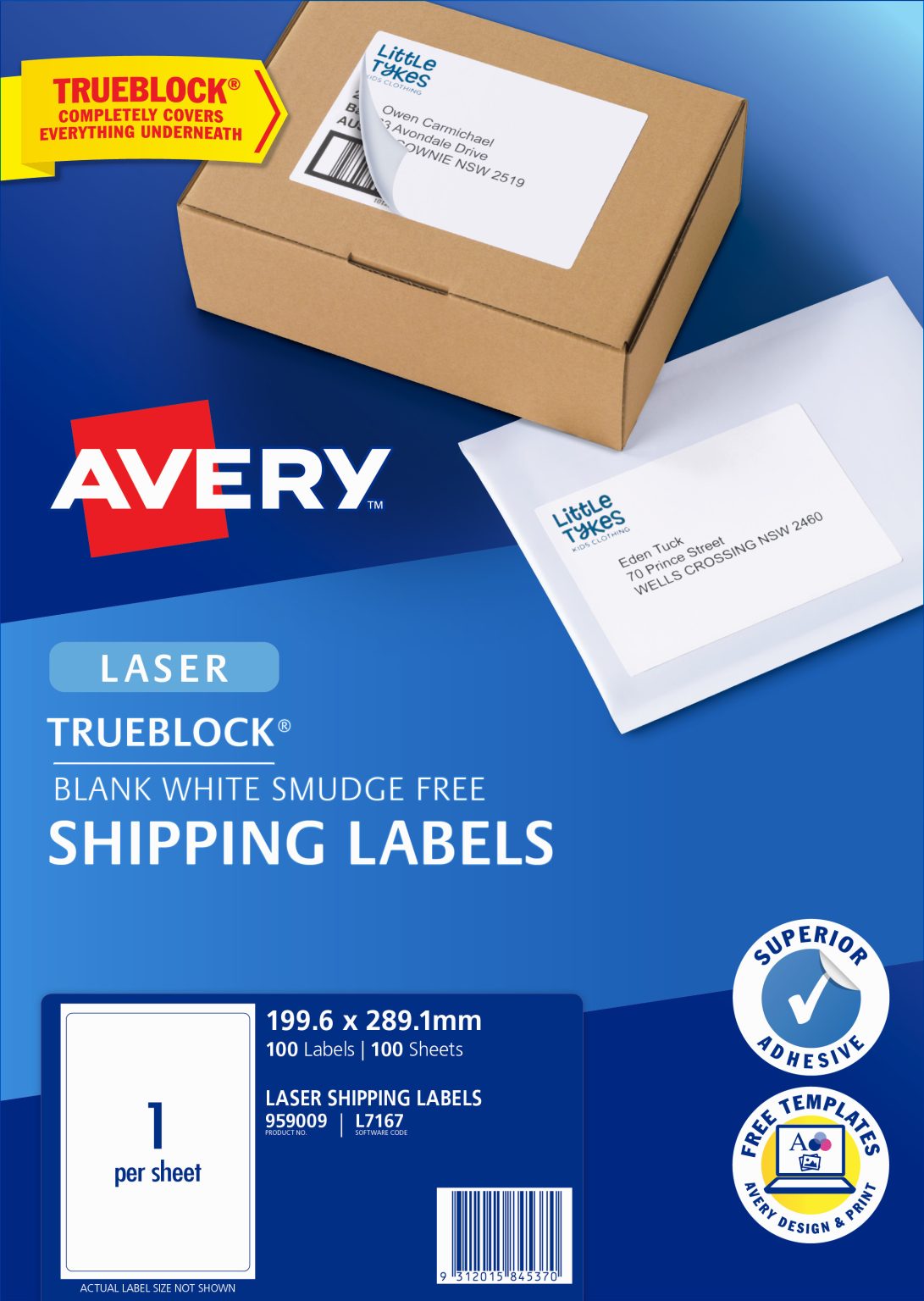 Avery® Print-to-the-Edge Shipping Labels-6873 - Avery Online Singapore